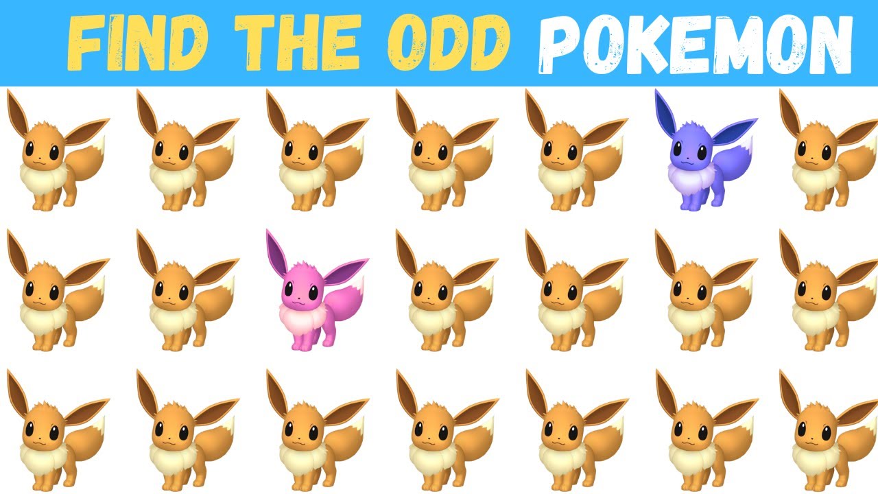 Find the Odd Pokémon Out 🐉 | Pokémon Puzzle Challenge (Easy–Hard) - YouTube