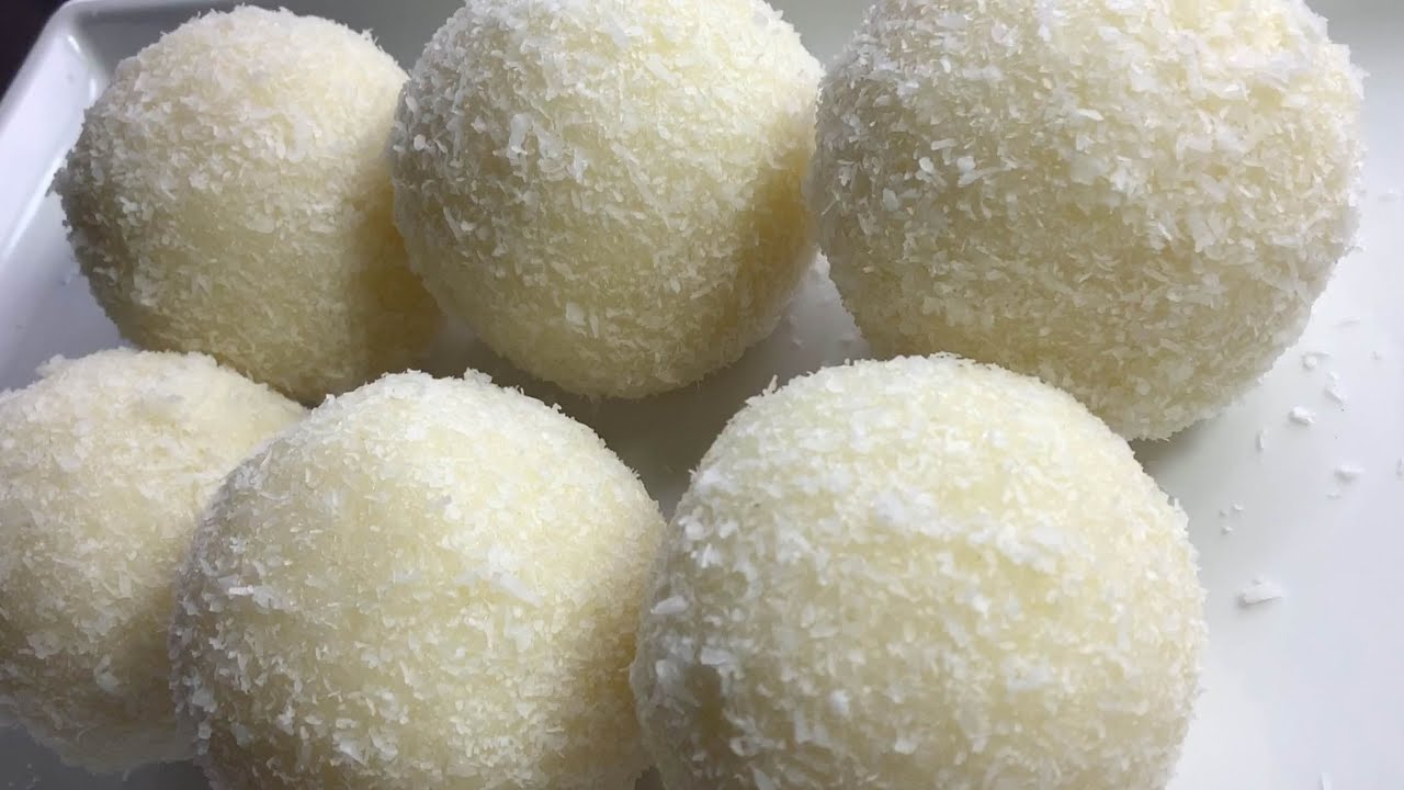 Coconut Balls || 3 Ingredient Raffaello Coconut Balls Recipe - YouTube