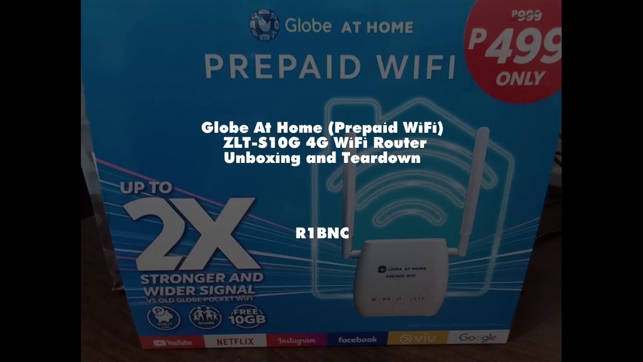 ZLT-S10G (Globe at Home Prepaid WiFi) Unboxing and Teardown with Telnet ...