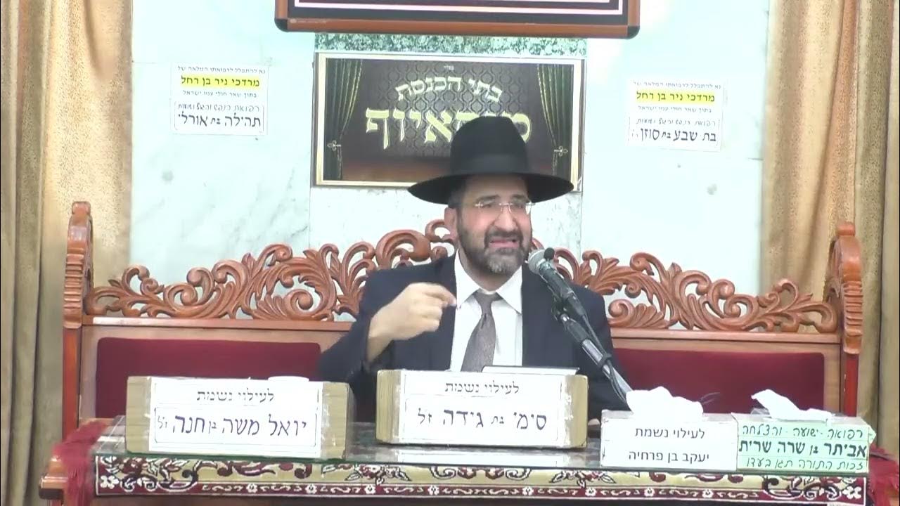 הרב אייל שרגא פרשת פנחס תשפד Youtube