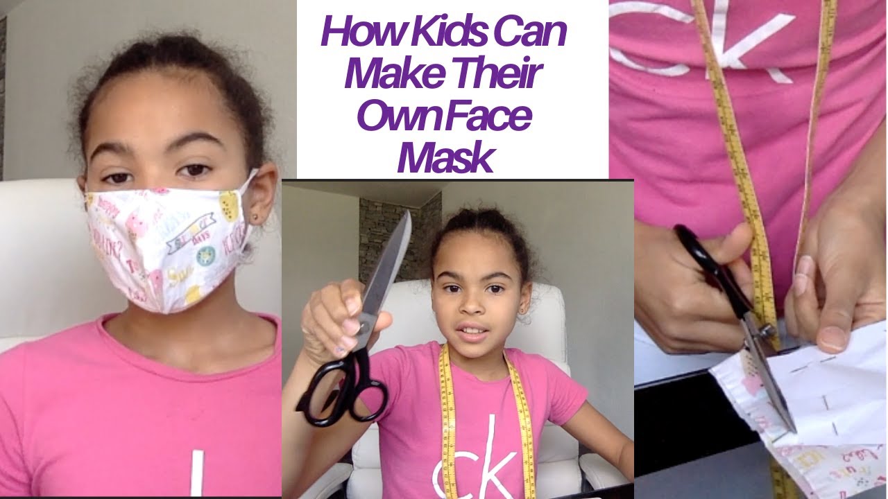 How To Make Children Face Mask - YouTube