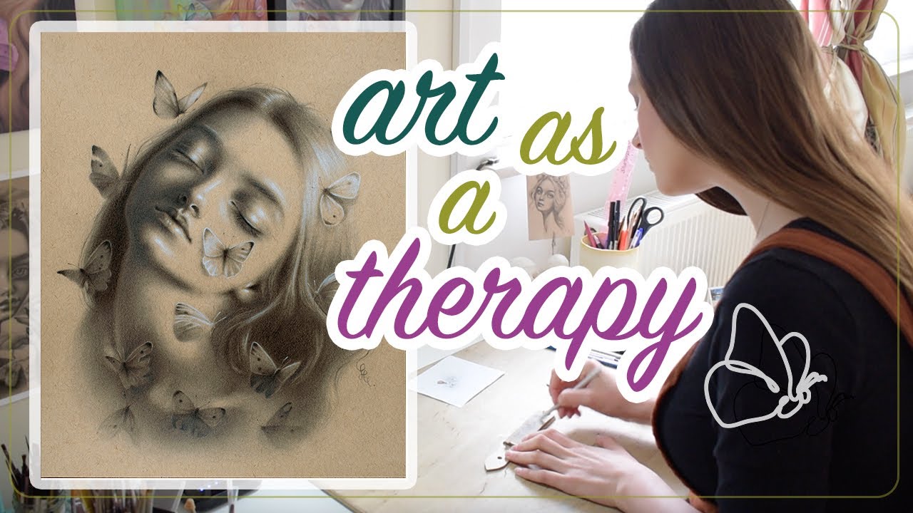 Embracing difficult emotions through art | ️ draw with me studio vlog ...