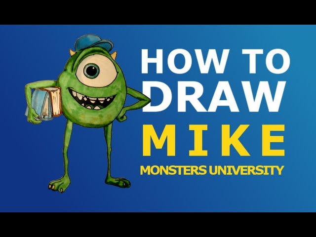 Monsters University How To Draw Mike
