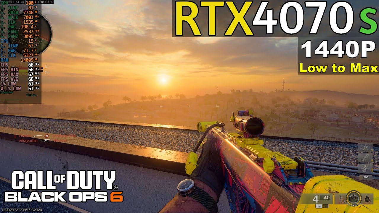 Call of Duty: BLACK OPS 6 | RTX 4070 SUPER | 1440p | Low to Max ...