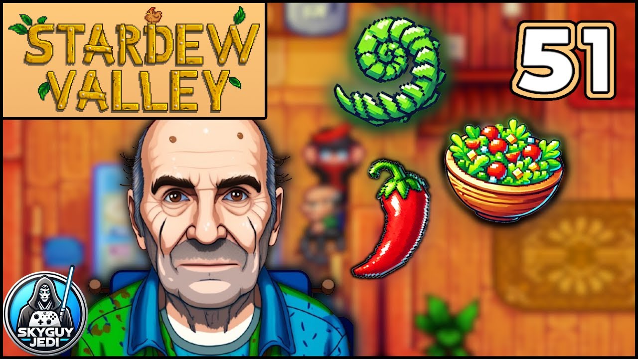 A HOT Pepper a Day Keeps George's Pain Away | Stardew Valley 1.6 ...
