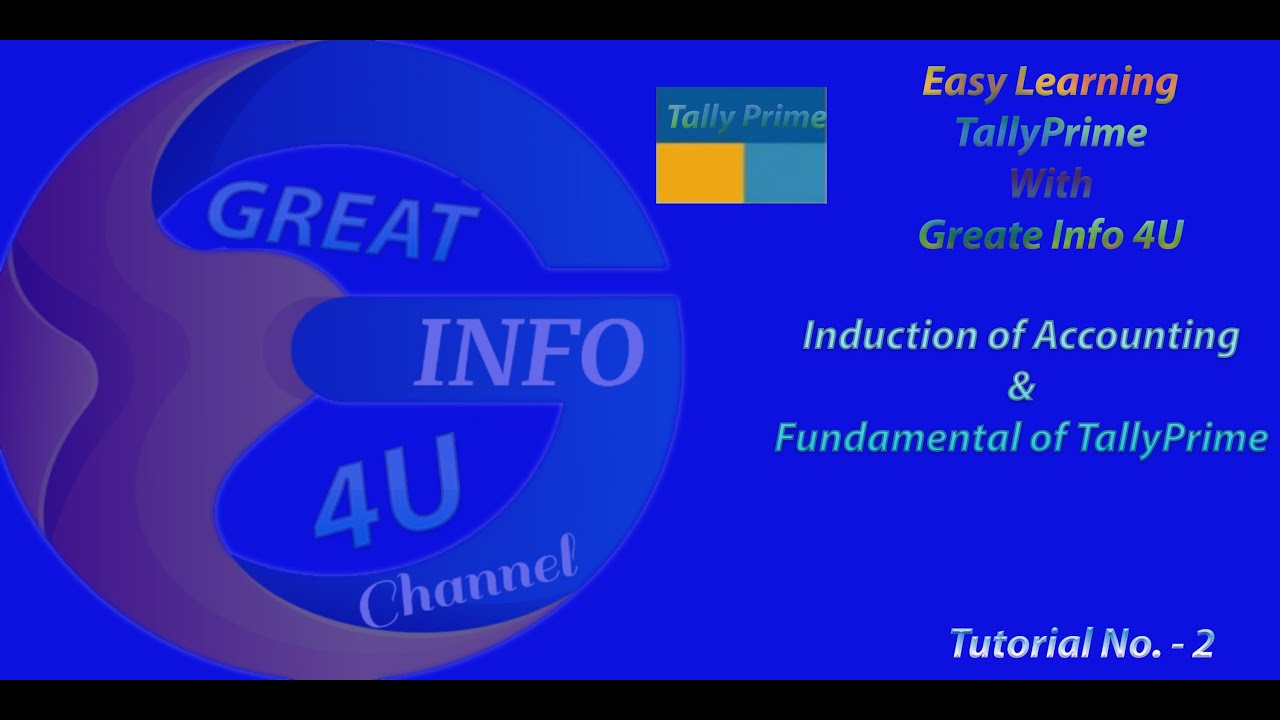#2 Basic of Tally Prime - Easy Learning Tally Prime with Great info 4u ...