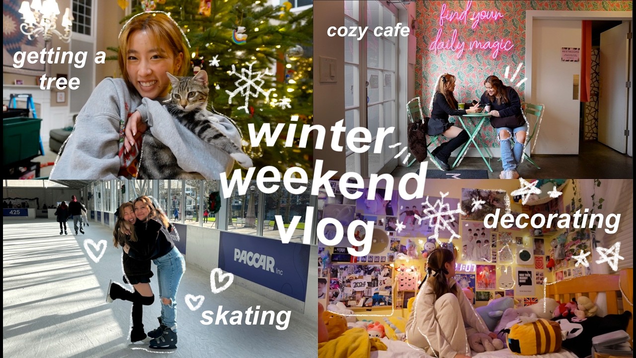 a winter weekend in my life ⛸️ ️ | ice skating, black friday shopping ...