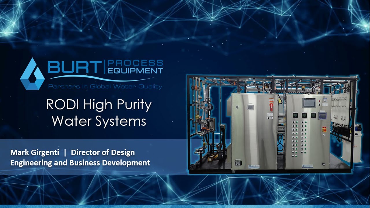 2022 RODI High Purity Water Systems Design Webinar - YouTube