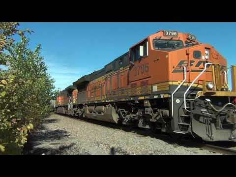 BNSF #3796 Leads WB Ethanol Train. Olathe, KS 10/26/24 - YouTube