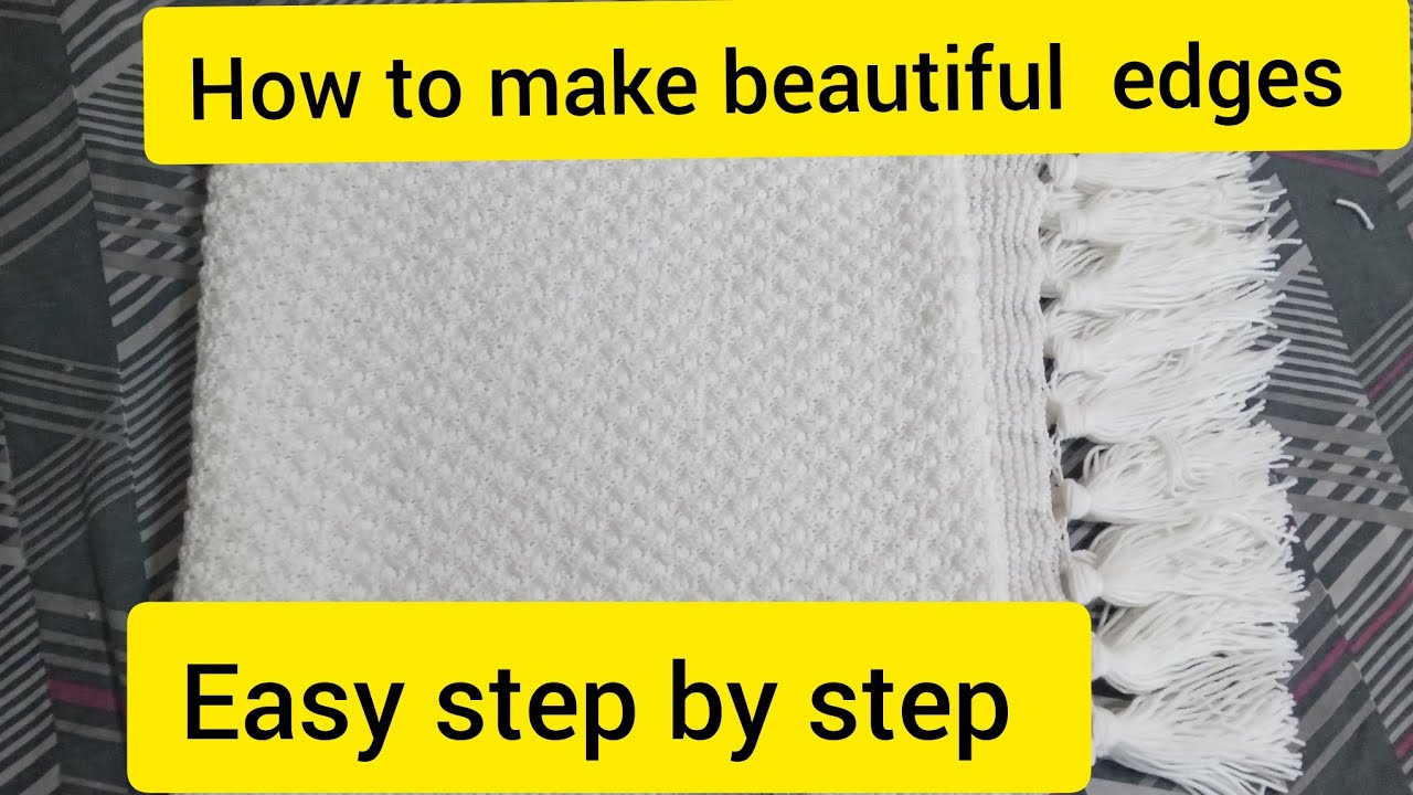 Ho to make beautiful edges - YouTube