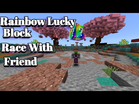 #minecraft Rainbow Lucky Block race With friends Minecraft# - YouTube