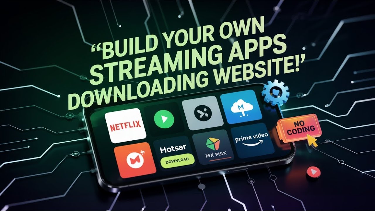 Build Your Own Streaming Apps Downloading Website | No Coding Needed ...