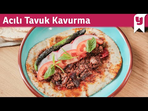 Gaziantep Usulü 😍 Pişirmesi Kolay 👍 Acılı Tavuk Kavurma Tarifi 🌶🔥