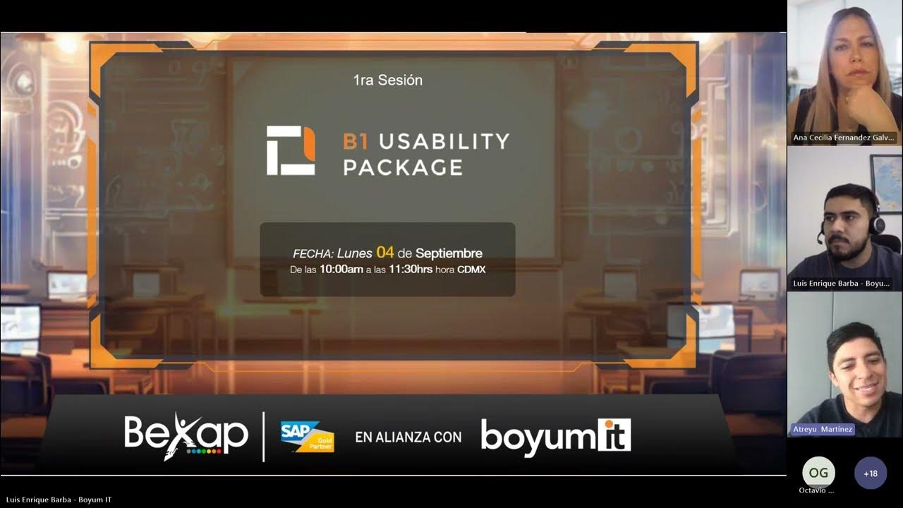 B1 Usability Package - 1ra sesión Workshop SBO - YouTube