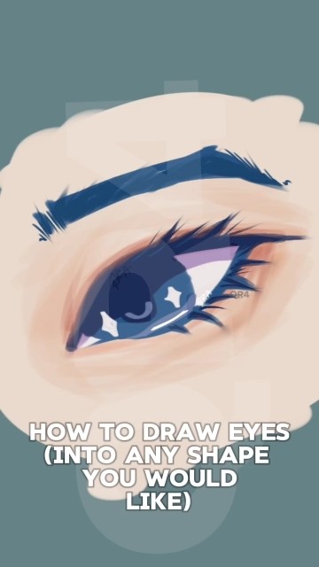 draw eyes in easy 4 steps!! (beginner) #fyp #art #tutorial #odetari # ...