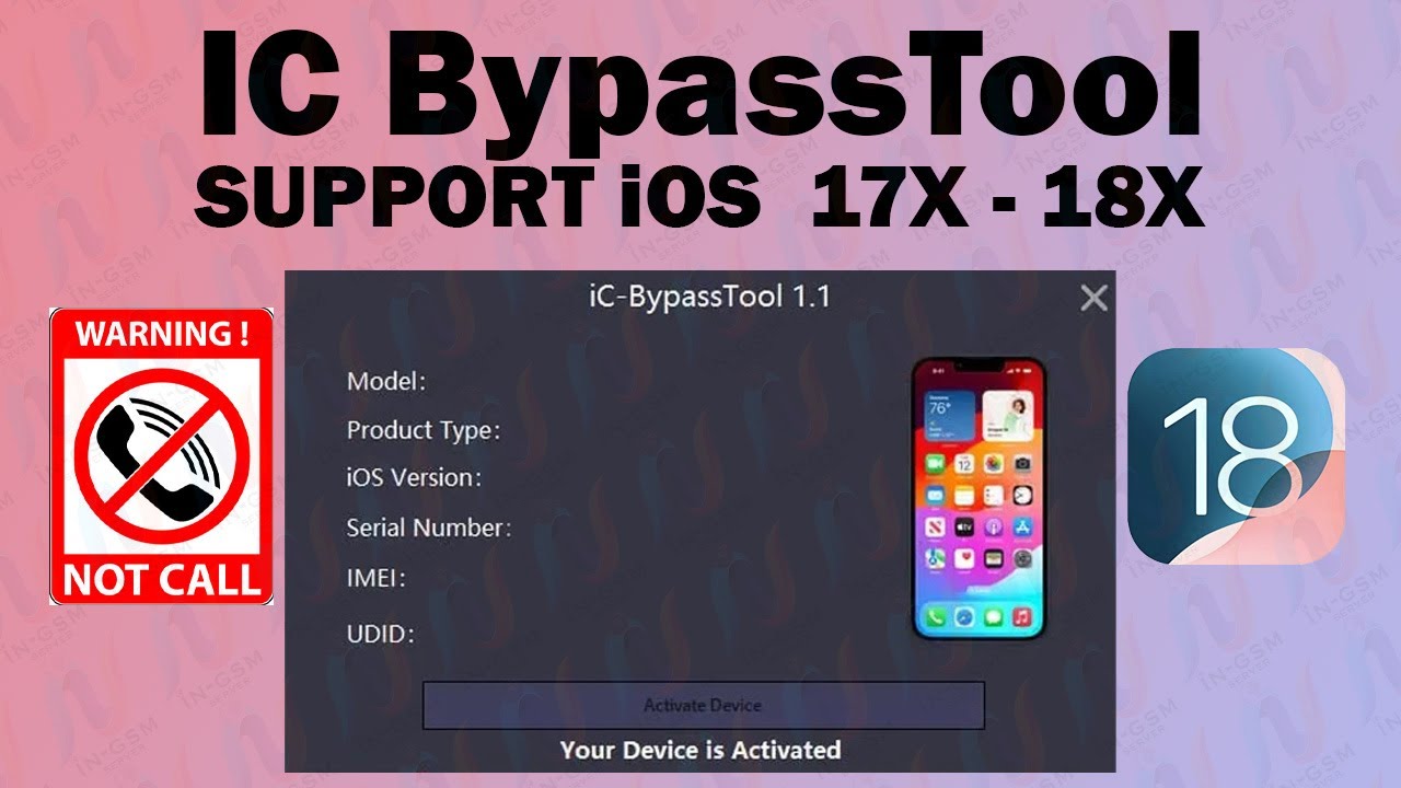 How to Use IC BypassTool for iPhone XR to 15 Pro Max SUPPORT iOS 18 ...