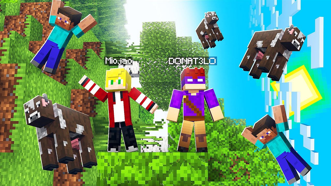Minecraft... Mas estamos de PONTA CABEÇA!! ‹ DONAT3LO › - YouTube