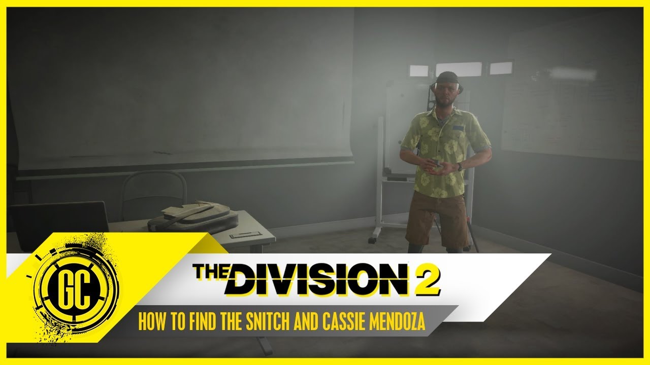 How to find The Snitch and Gun Runner Cassie Mendoza | The Division 2 ...