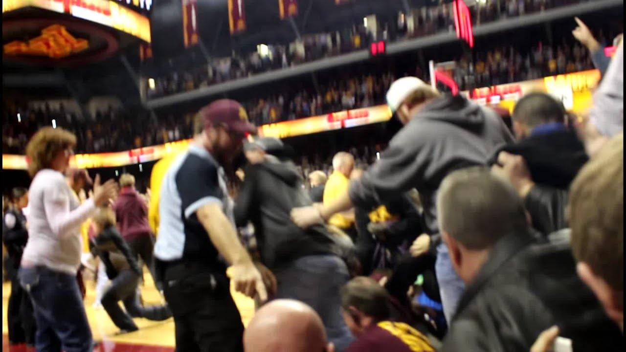 Storming the Court: Gopher Basketball Win vs. #1 Indiana Hoosiers - YouTube