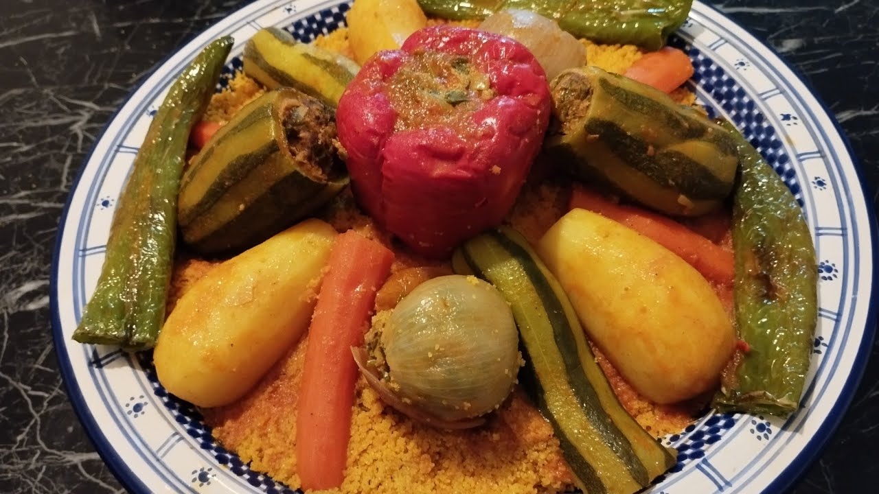 Un Savoureux Couscous Tunisien 🇹🇳 aux Légumes Farcis‼️Une Recette ...