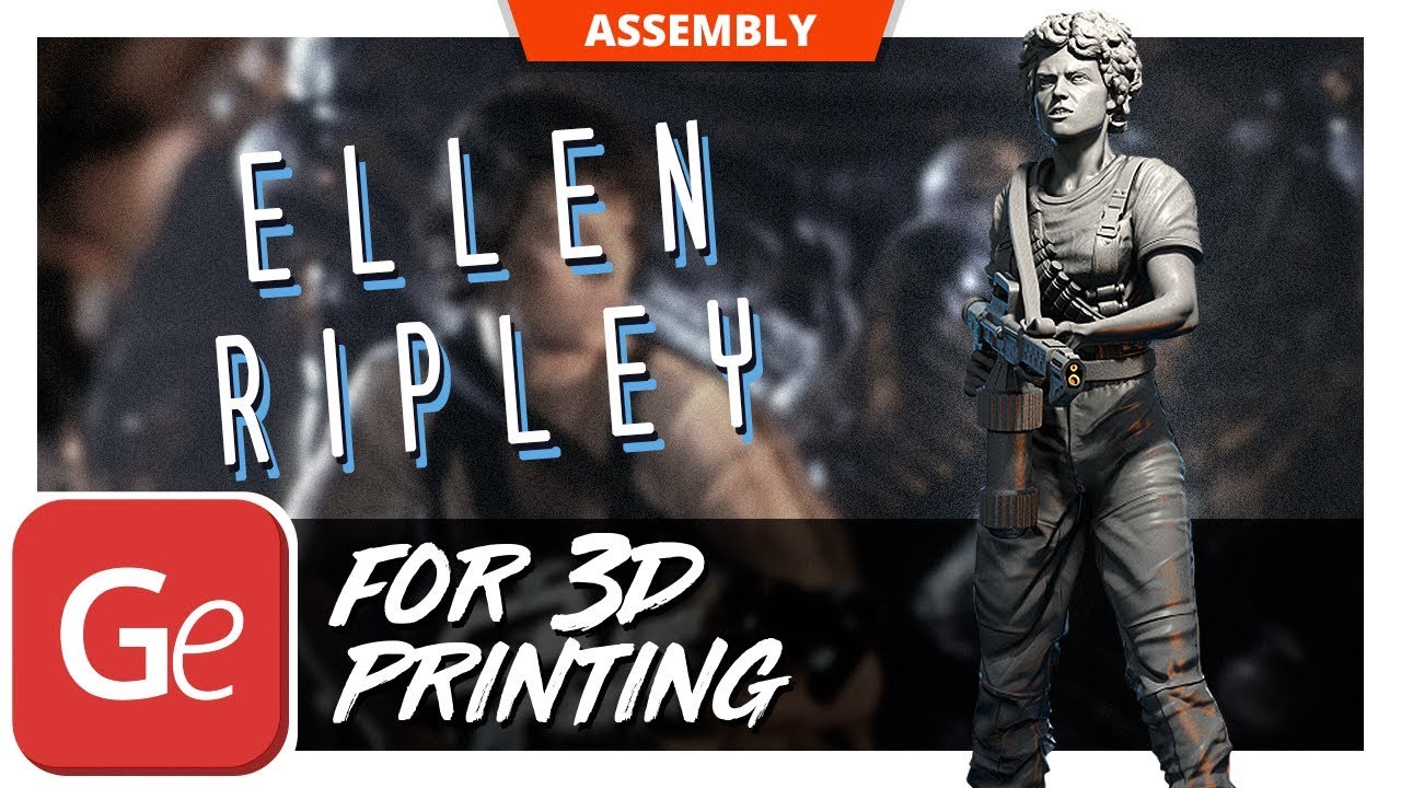 Ellen Ripley 3D Printing Figurine | Assembly by Gambody - YouTube