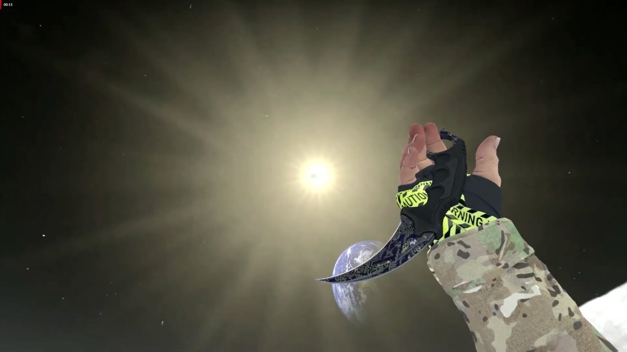 Cs:go Karambit Freehand Well-Worn | SKIN SHOWCASE - YouTube