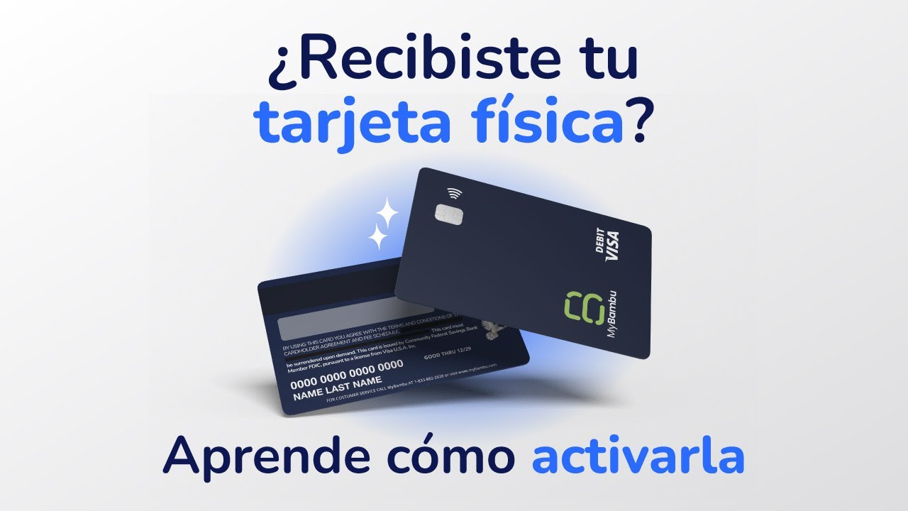 Aprende cómo activar tu tarjeta MyBambu - YouTube