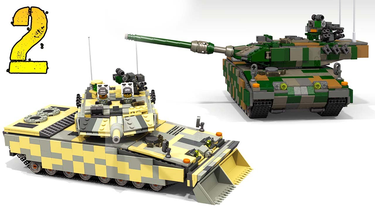 How To Build Lego LEOPARD 2 A7 (PART 2) - YouTube