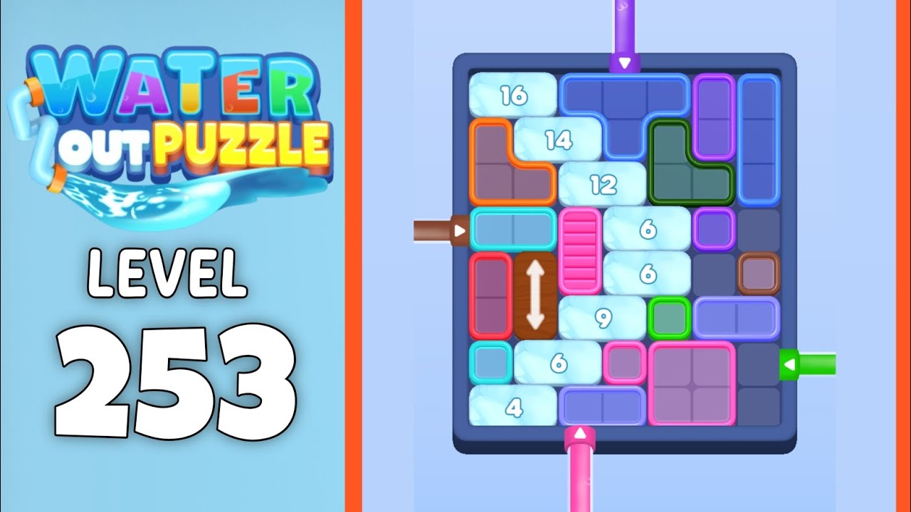 Water Out Puzzle level 253 solution - YouTube