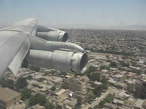 Saha Air Boeing 707 Landing in Mashad, Iran