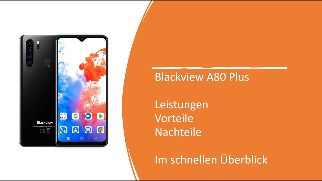 Blackview A80 Plus Smartphone Test deutsch - YouTube
