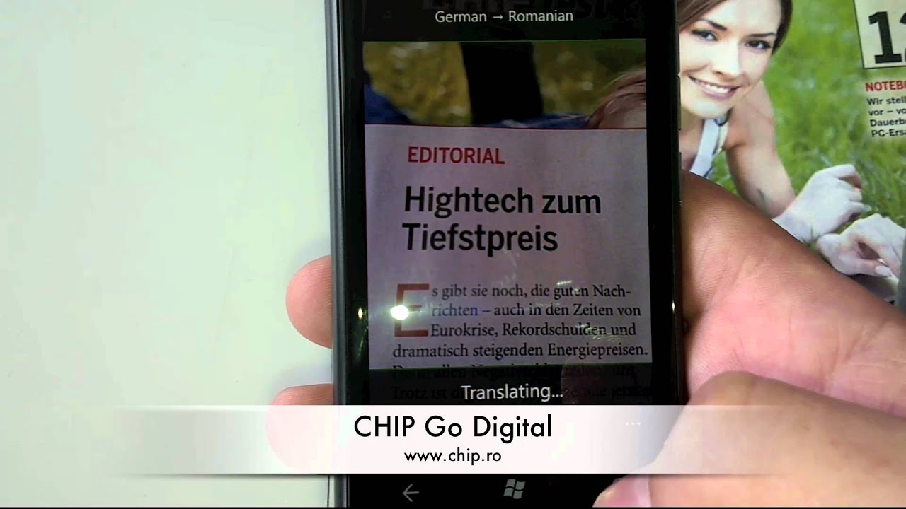 Microsoft Translator on Nokia Lumia 800 Windows Phone - YouTube