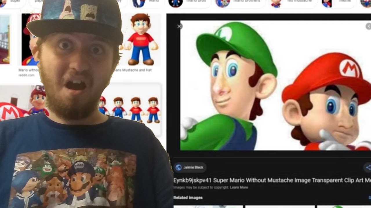 MARIO GOOGLES HIMSELF! Reaction - YouTube