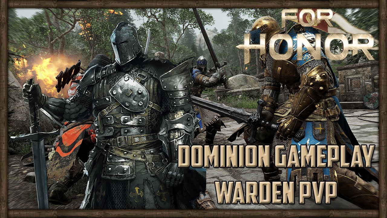 Warden Knight Gameplay For Honor Alpha (DOMINION MODE) Multiplayer PC ...