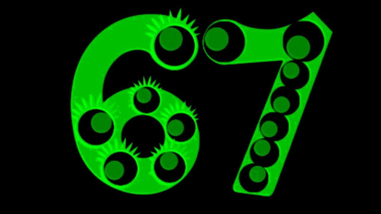 Endless Numbers Count 67, Bevel Effect, Inversion Color Effect, Night ...