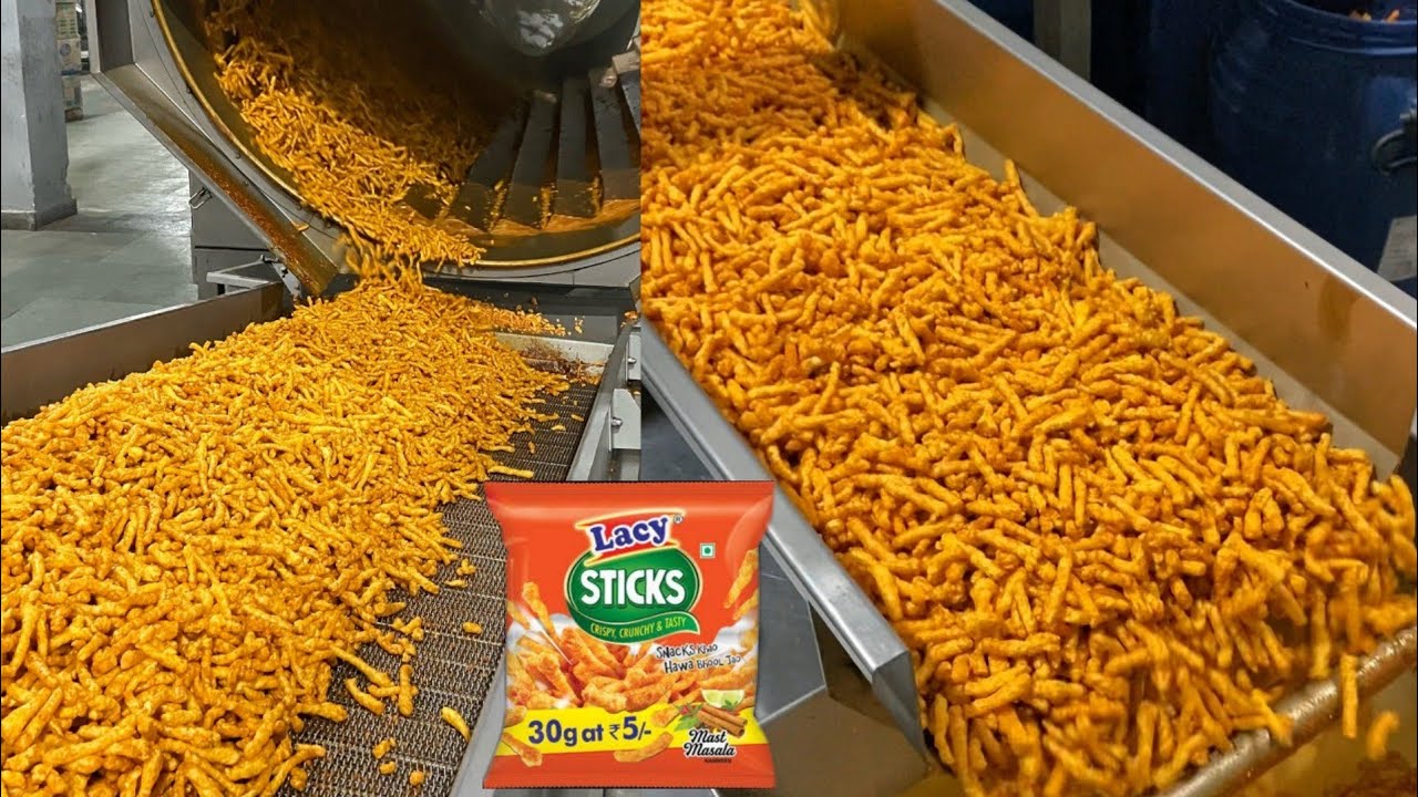 Factory Making of Lacy Sticks😱😱 जितना आप सोचते हैं उस से ज़्यादा ...
