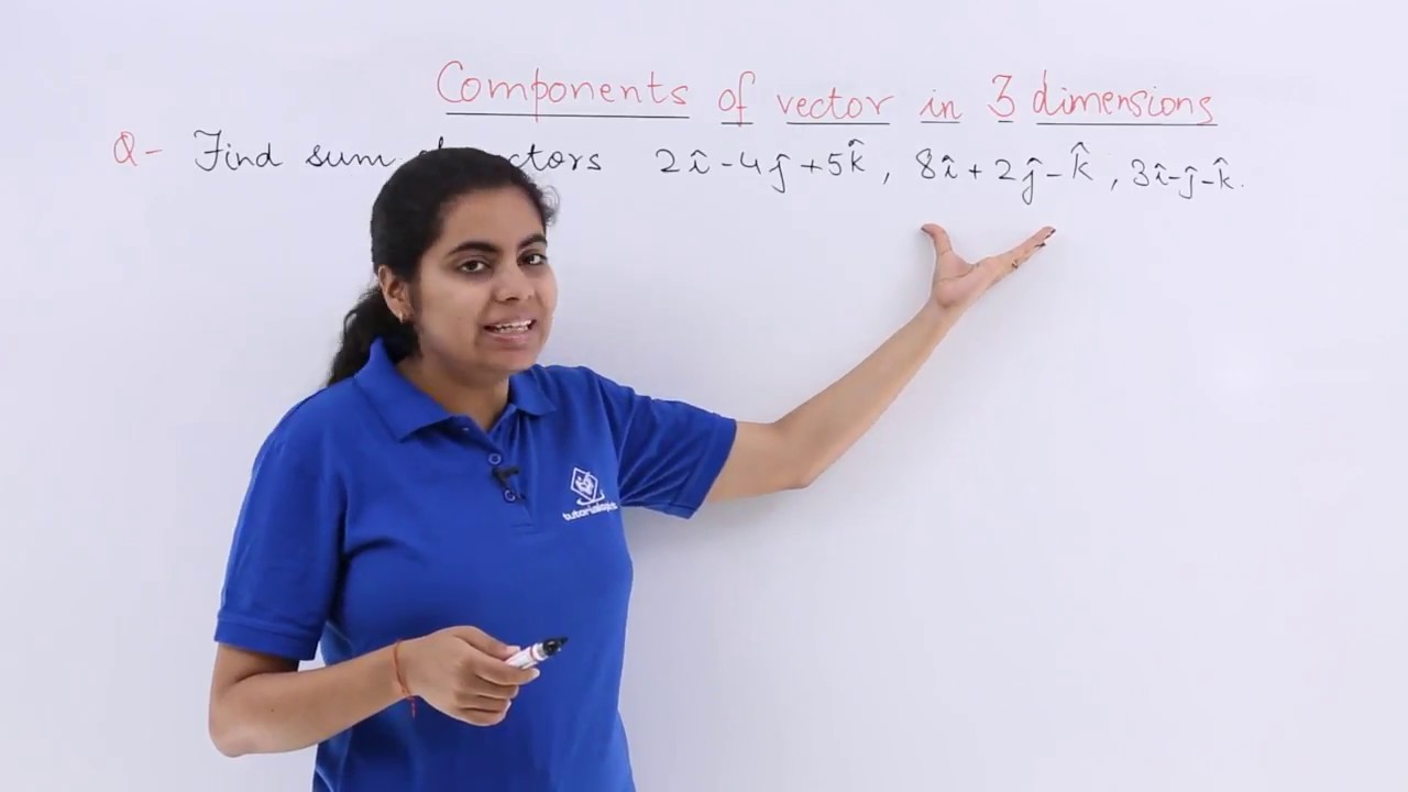 Class 12th - Components of Vector in 3D Problem Example-1 | Vector ...