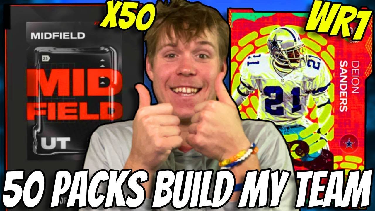 50 Packs Built my Madden 25 Ultimate Team!! - YouTube