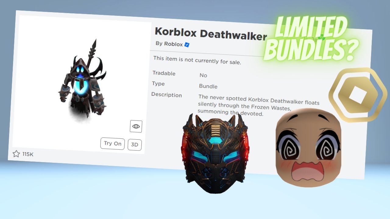 Avatar Bundles & Heads CAN SOON BECOME LIMITED!?🙀🔥 (ROBLOX NEW LIMITED ...