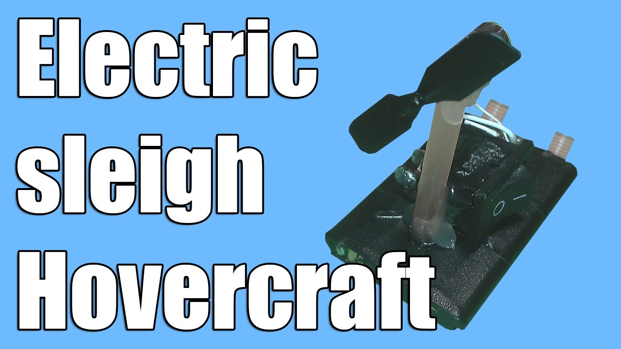 How to make a mini Electric sleigh Hovercraft - YouTube