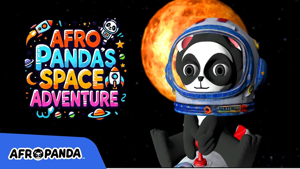 Afro Panda's Space Adventure | Exploring the Solar System for Kids #1 ...