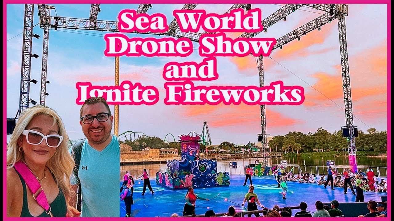 🔴LIVE:Sea World Drone Show & Ignite Fireworks - YouTube