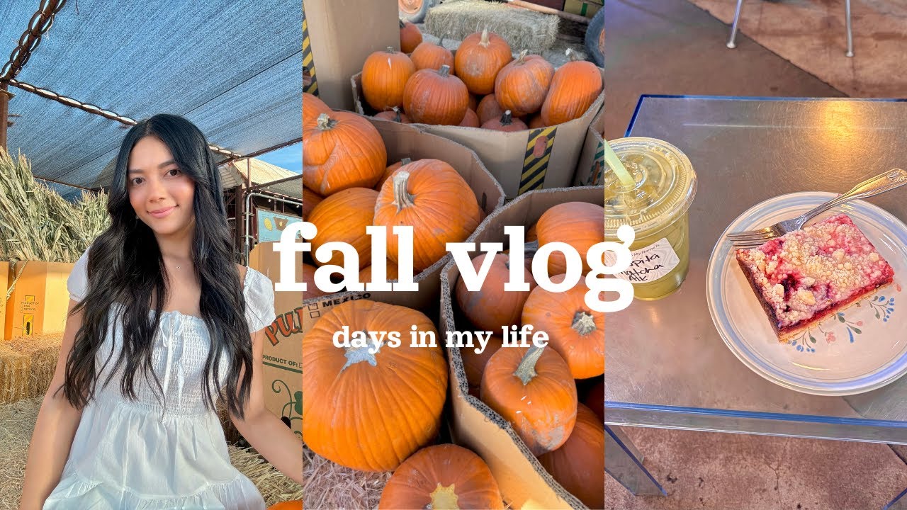 fall vlog: pumpkin patch, clothing haul, self care & more! - YouTube