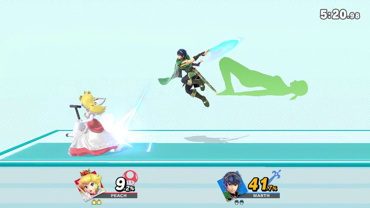 SSBU: Peach vs. Marth - YouTube
