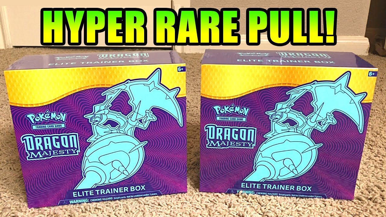 *HYPER RARE PULL!* OPENING 2 Pokemon Cards DRAGON MAJESTY ELITE TRAINER ...