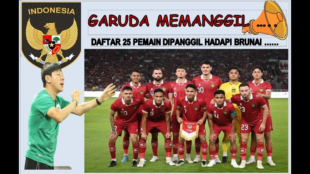 GARUDA MEMANGGIL...,! Daftar Pemain yang di panggil hadapi Brunai ...