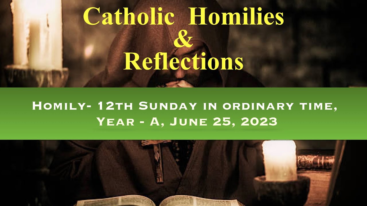 12th Sunday In Ordinary Time/ Year A/ Homily - YouTube