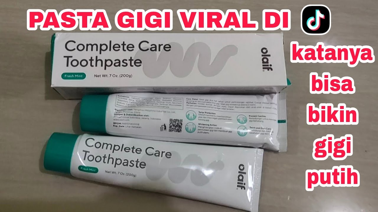 PASTA GIGI BIKIN PUTIH VIRAL DI TIKTOK MERK OLAIF - YouTube