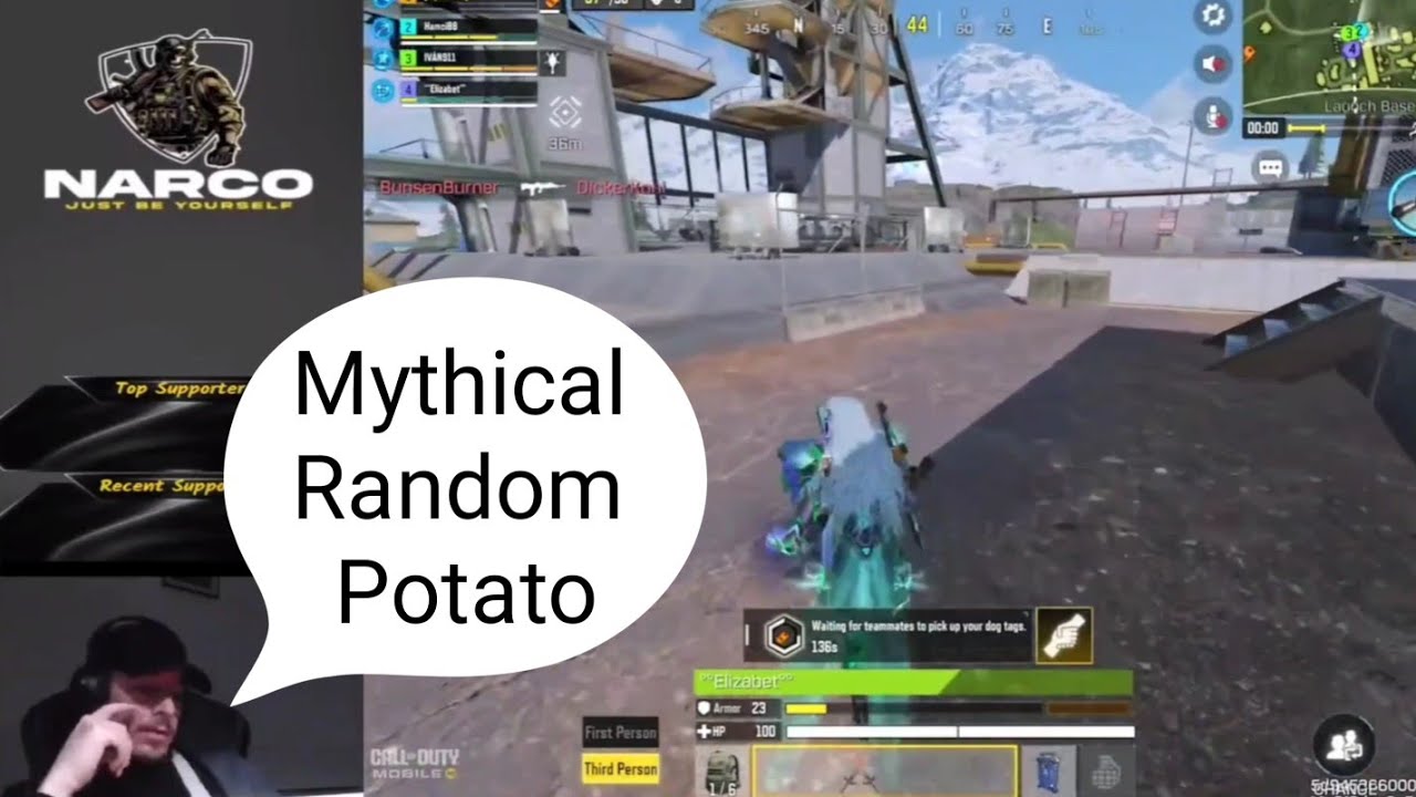 CoD Narco Reaction On This Mythic Random Potato Player 😂 - YouTube