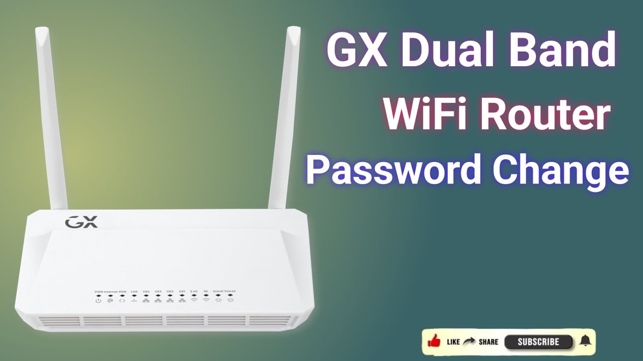 How to Change GX Router WiFi Password I GX Router Ka wifi Password ...